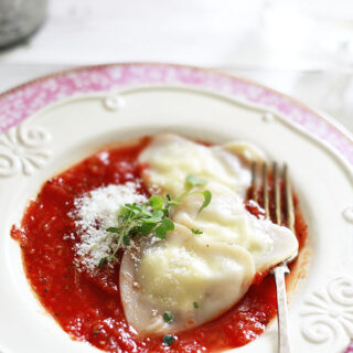 Easy Homemade Ravoili with Wonton Wrappers