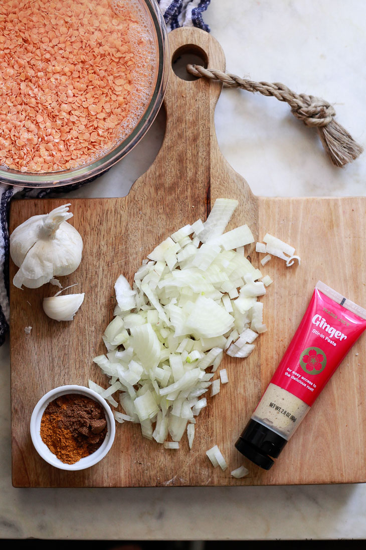 Easy Red Lentil (Masoor) Dal Recipe for the Instant Pot or Stovetop