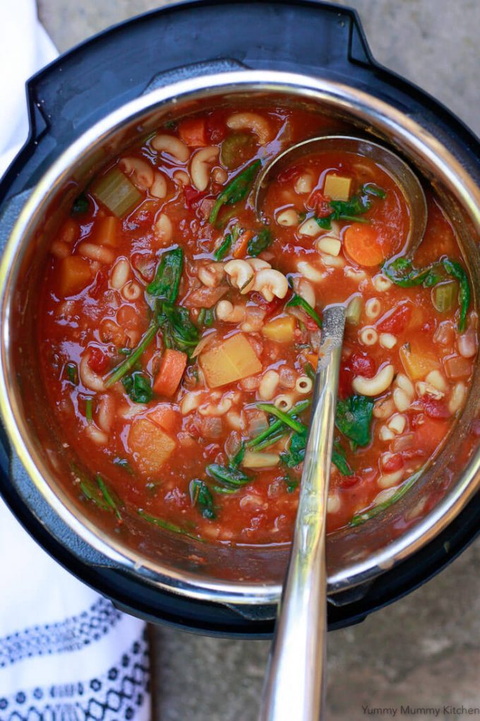 Instant Pot Minestrone Soup - Yummy Mummy Kitchen
