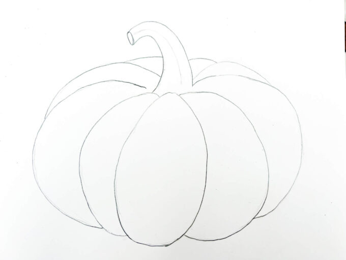 How to Draw a Pumpkin: Easy Pumpkin Drawing Tutorial