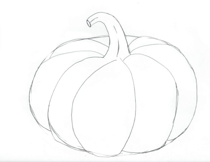 How to Draw a Pumpkin: Easy Pumpkin Drawing Tutorial