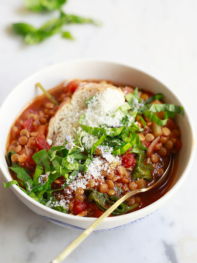 Tuscan Vegetable Lentil Soup Story - Yummy Mummy Kitchen