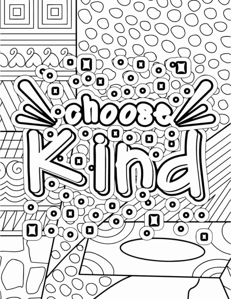 20 Free Kindness Coloring Pages
