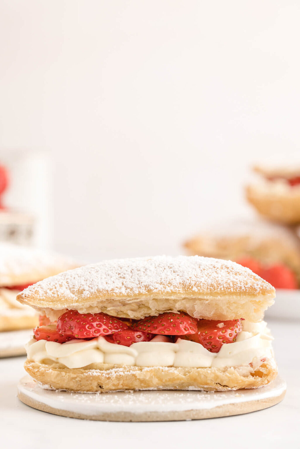 Napoleon Dessert - Strawberry Puff Pastry Napoleons
