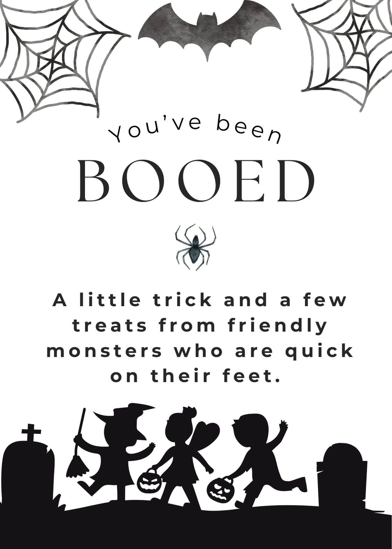 You've Been Booed Free Printables and Ideas