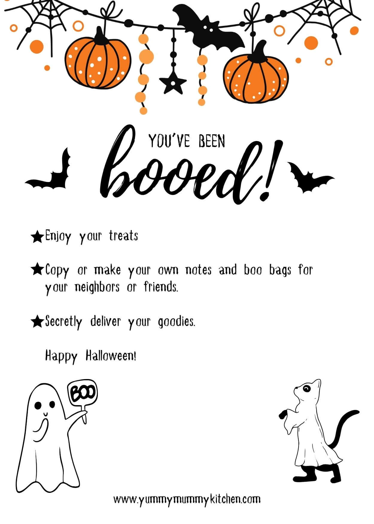 You've Been Booed Free Printables and Ideas