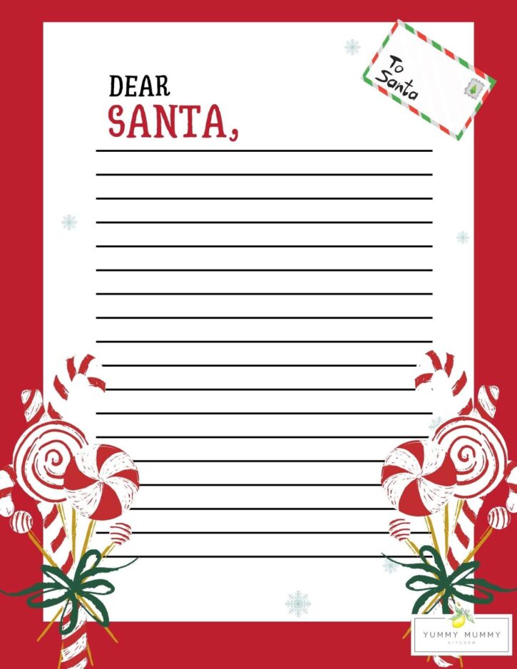 Letter to Santa Template - Free Printable Dear Santa Letters