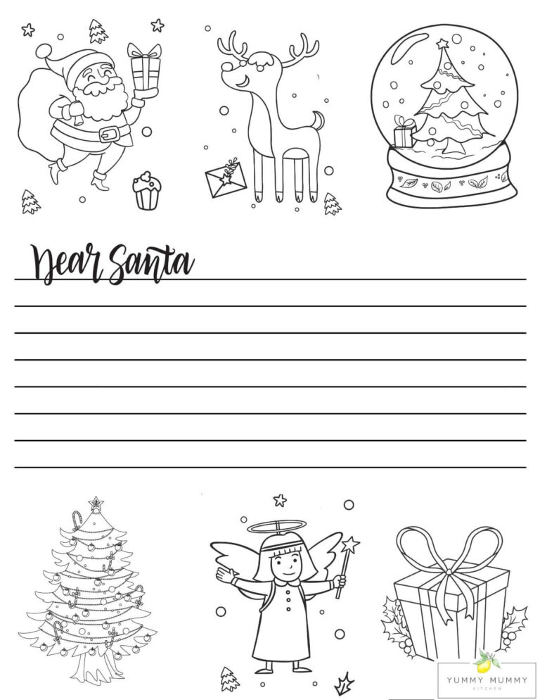 Letter to Santa Template - Free Printable Dear Santa Letters