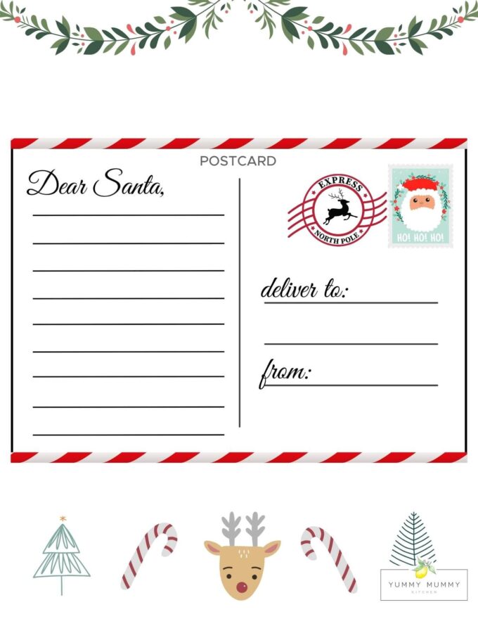 Letter to Santa Template - Free Printable Dear Santa Letters