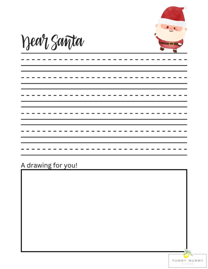 Letter to Santa Template - Free Printable Dear Santa Letters