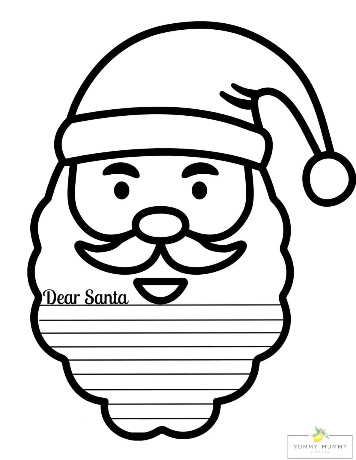Letter to Santa Template - Free Printable Dear Santa Letters