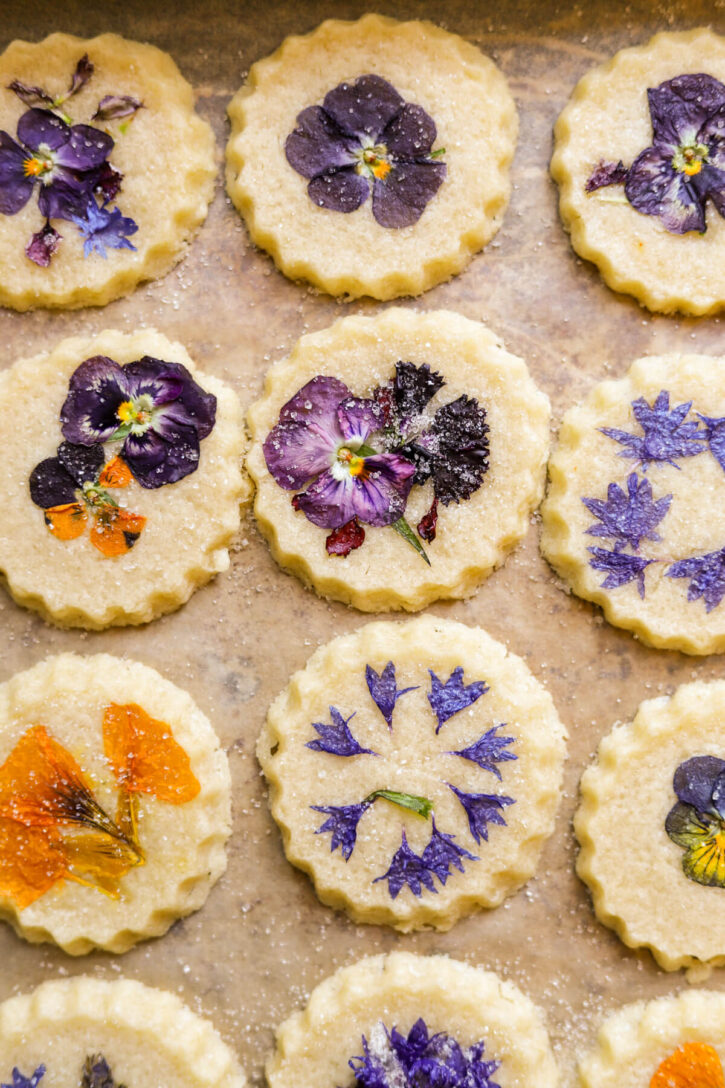 Pressed Flower Cookies - Yummy Mummy Kitchen