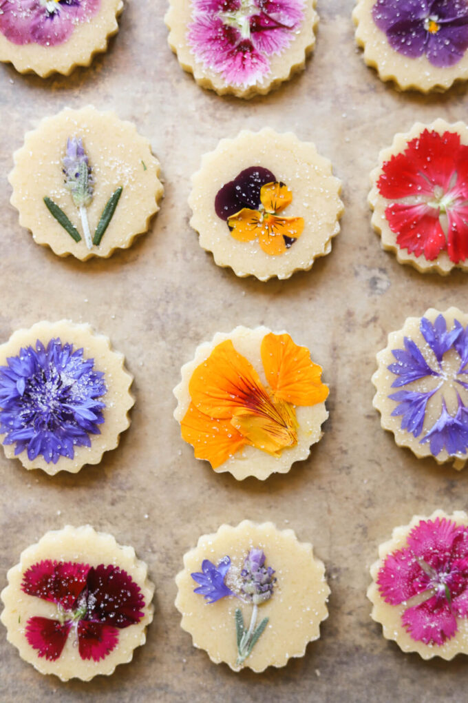 Pressed Flower Cookies - Yummy Mummy Kitchen