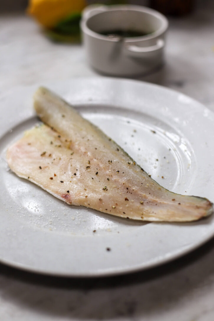 Pan Seared Branzino Filet Recipe with Gremolata
